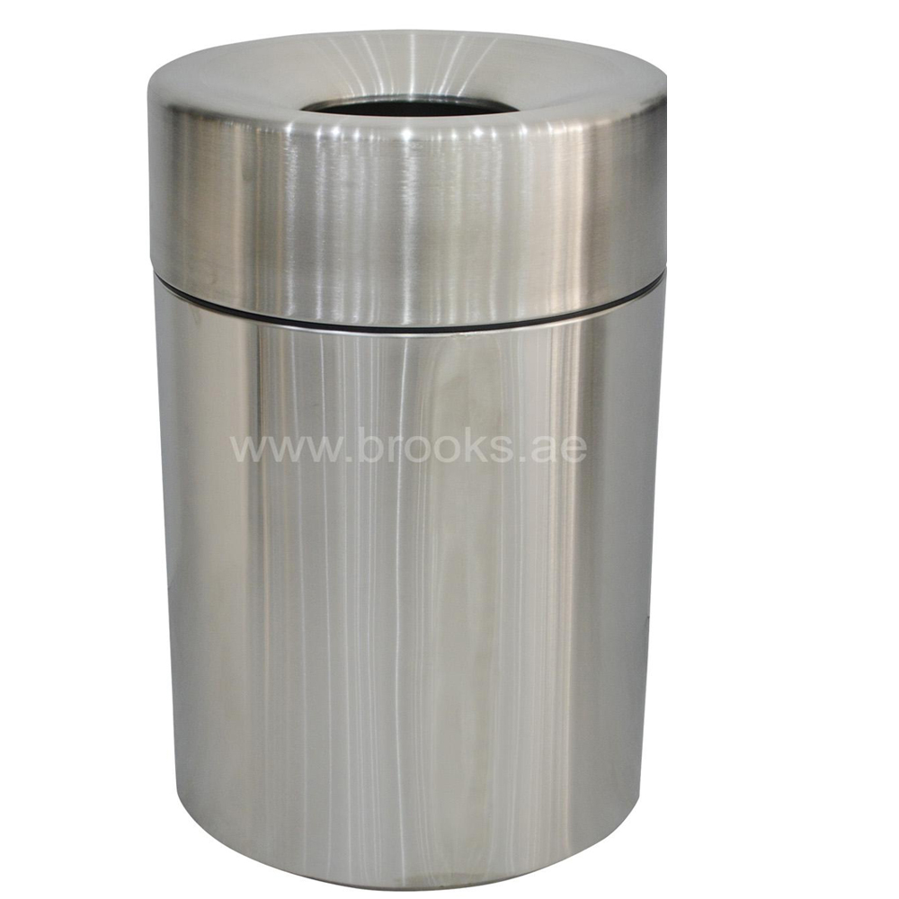 Brooks SS Open Recycle Bin 92Ltr - BROOKS BINS